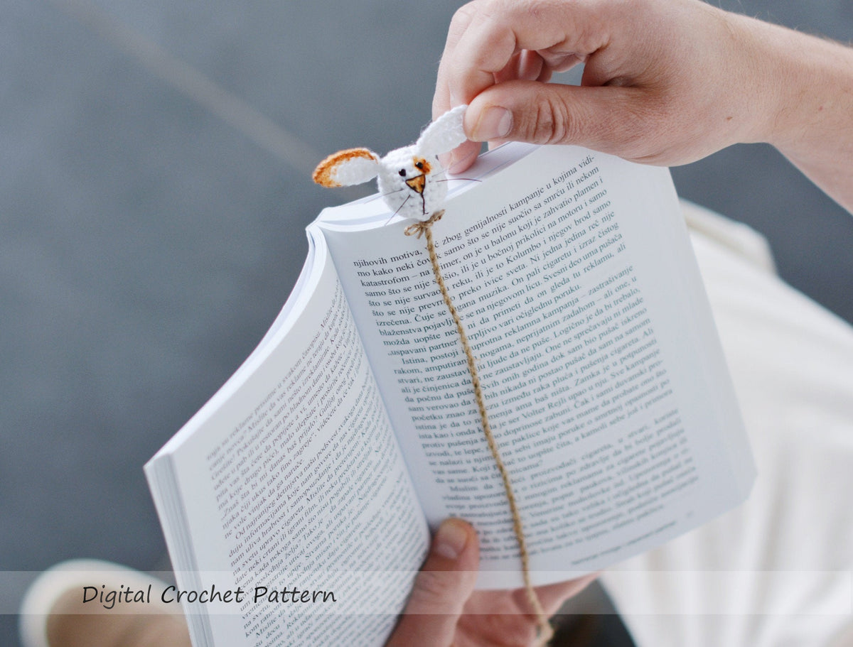 Rabbit Bookmark Crochet Pattern PDF – Firefly Crochet